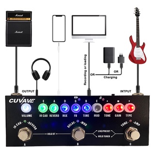 CUVAVE/M-VAVE Cubo Bebê Guitarra Elétrica Eficaz De Baixos Efeitor De ...
