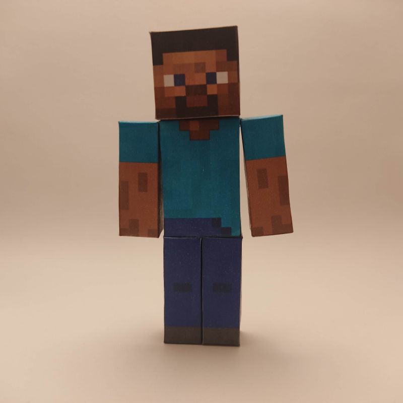 Papercraft Steve Minecraft | Shopee Brasil