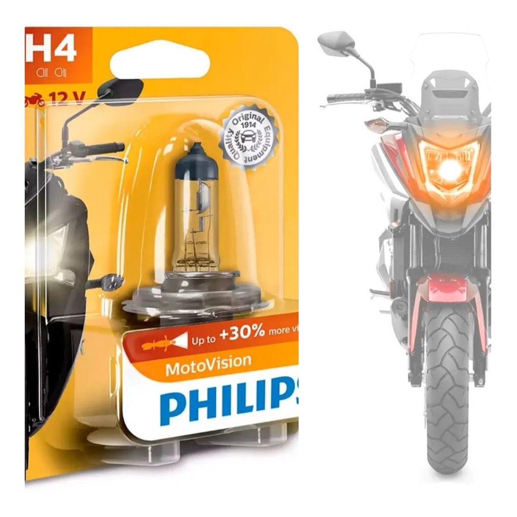 Lampada Farol Motovision Cg 160 Titan 150 125 Philips 35/35w | Shopee ...