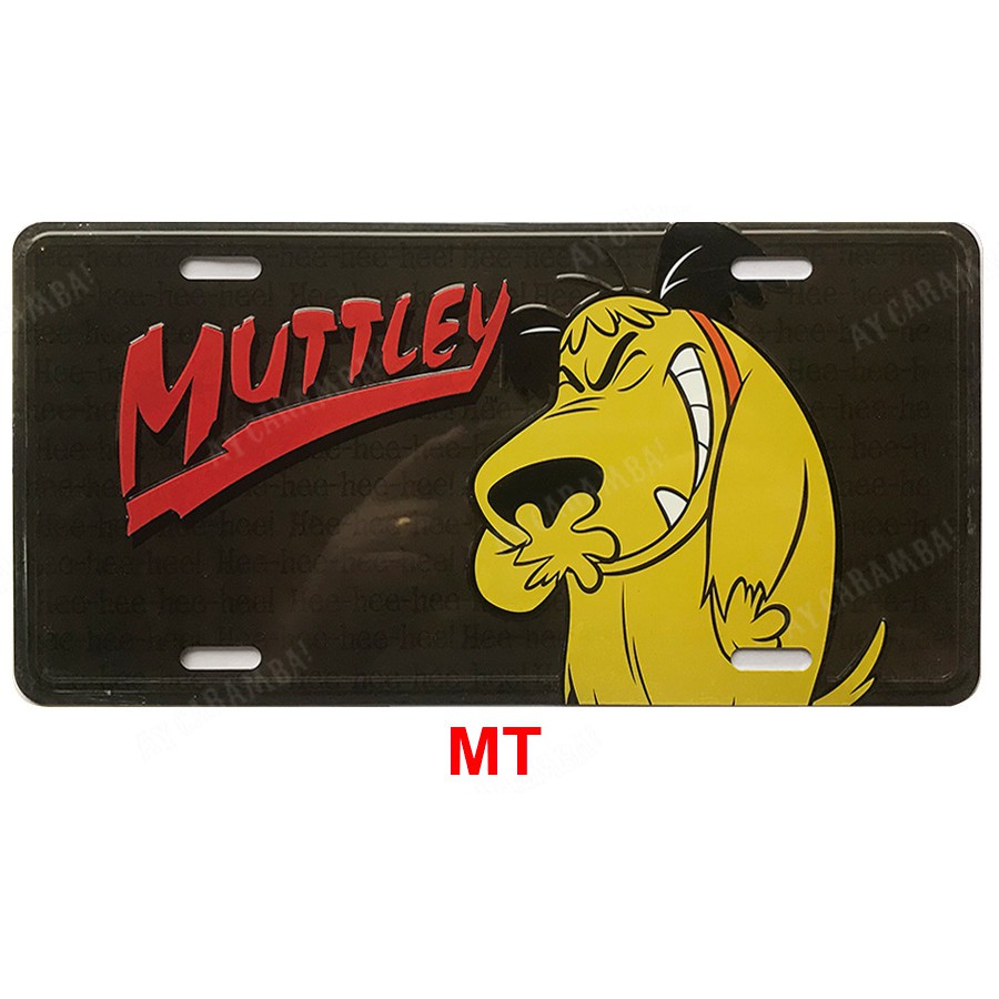 Placa Muttley Em Metal Corrida Maluca - Alto Relevo | Shopee Brasil