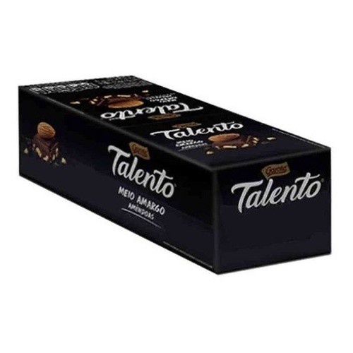 Chocolate Mini Talento Meio Amargo 25g Caixa C/15 | Shopee Brasil