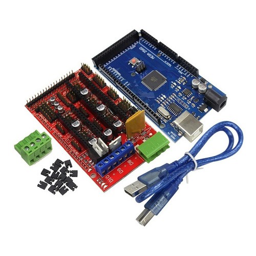 Kit arduino Mega 2560 + Ramps 1.4 + Lcd Smart 2004 Impressora 3d Cnc ...