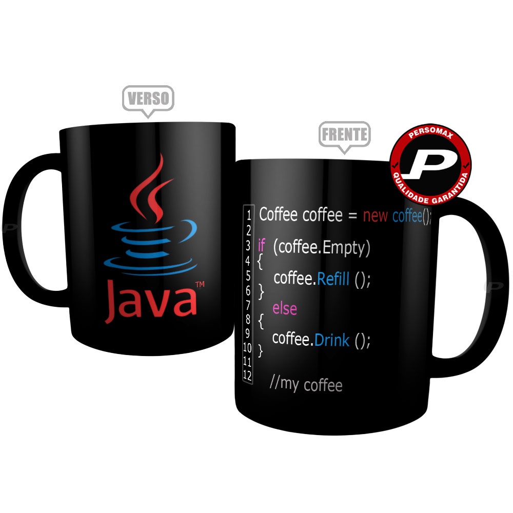 Caneca Java Script Js Code Class Dev Programador Ti | Shopee Brasil