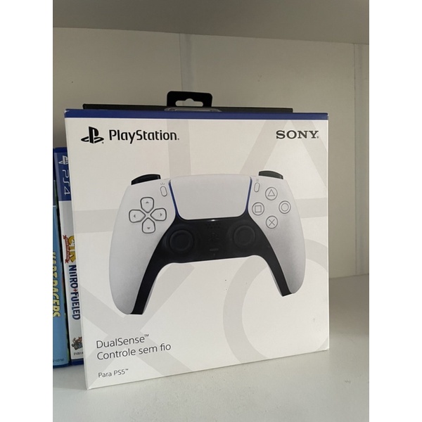 CONTROLE PS5 DUALSENSE BRANCO SONY | Shopee Brasil