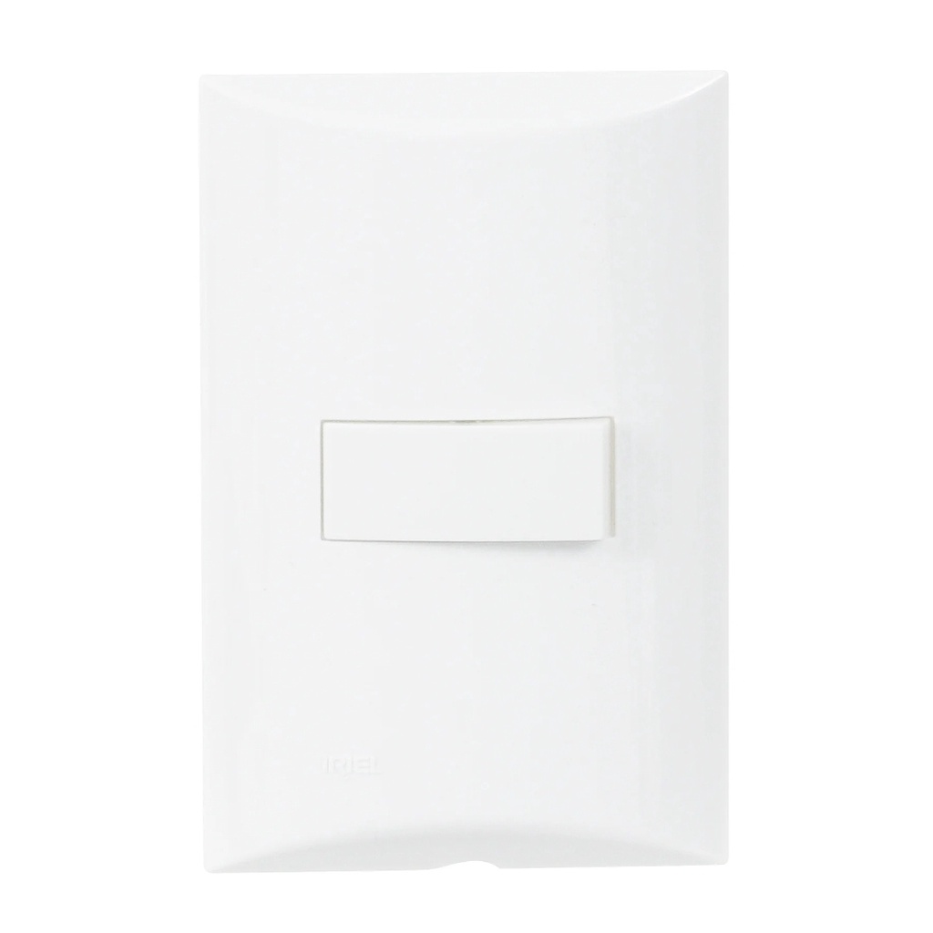 Conjunto Interruptor 1Tecla 10A 250A Iriel Brava 4x2 Paralelo Branco ...