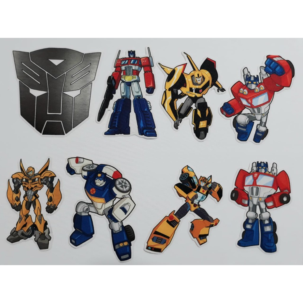 8 Transformers Termocolante Patch Aplique Estampado Tecido | Shopee Brasil
