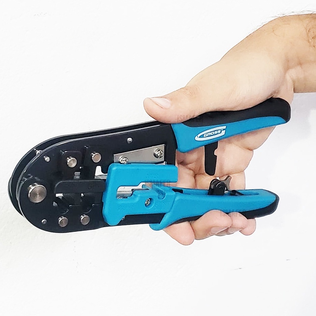 Alicate Crimpador Rj45 Decapador Profissional Gross | Shopee Brasil