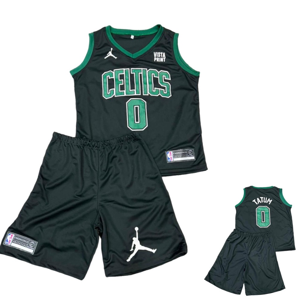 Conjunto Camisa Regata Infantil Basquete Boston Celtics Nba Dry Fit ...