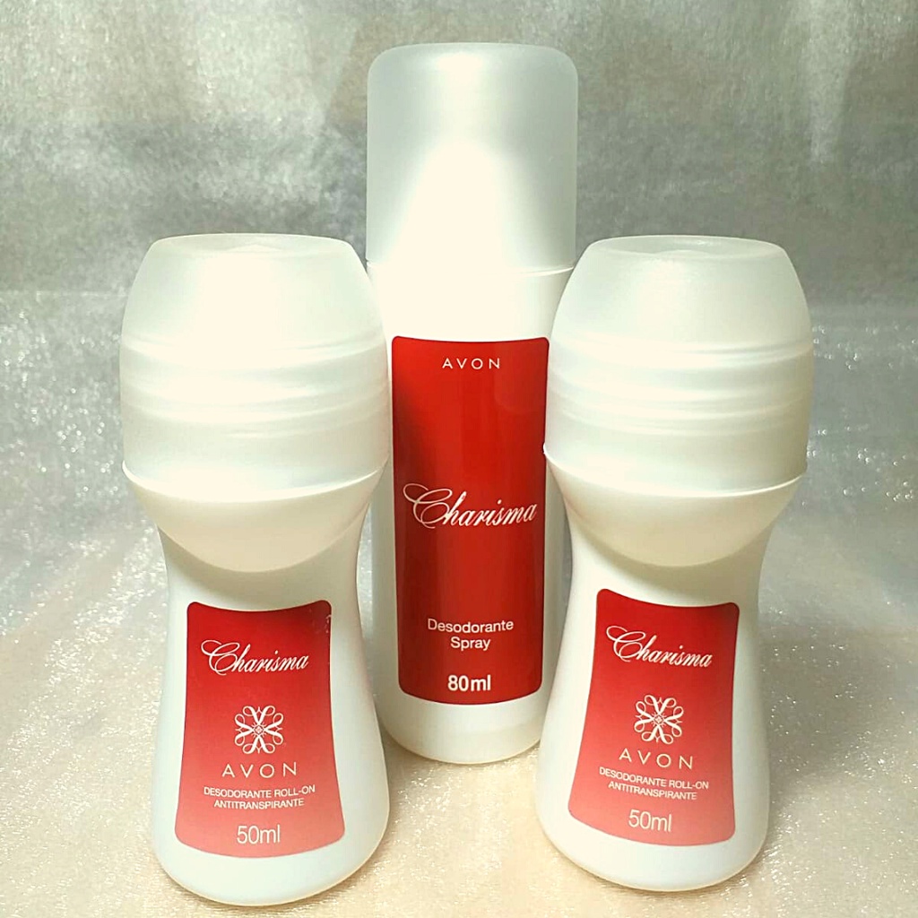Kit Avon Charisma Desodorante Spray 80ml + Desodorante Roll on 50ml ...