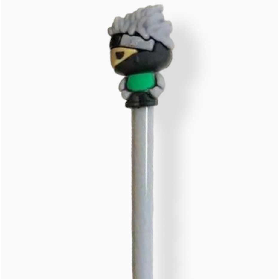 Caneta Gel Anime Geek Naruto Sakura Kakashi Sasuke kawaii papelaria ...