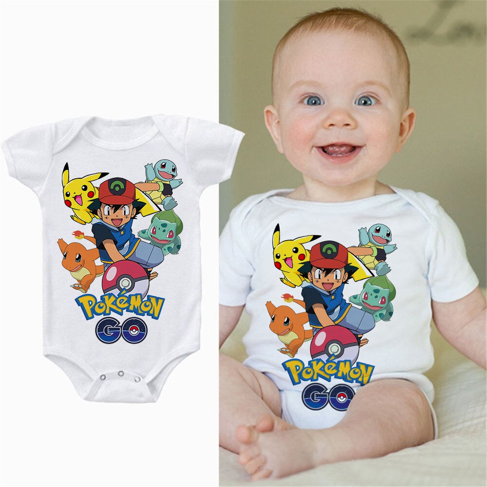 Body Infantil bebe Pokemon Desenho Ahs Pokemon pokebola Opção Manga ...