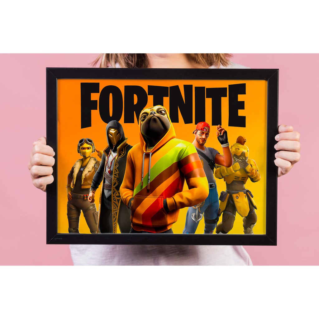 Quadro Fortnite Pug | Shopee Brasil