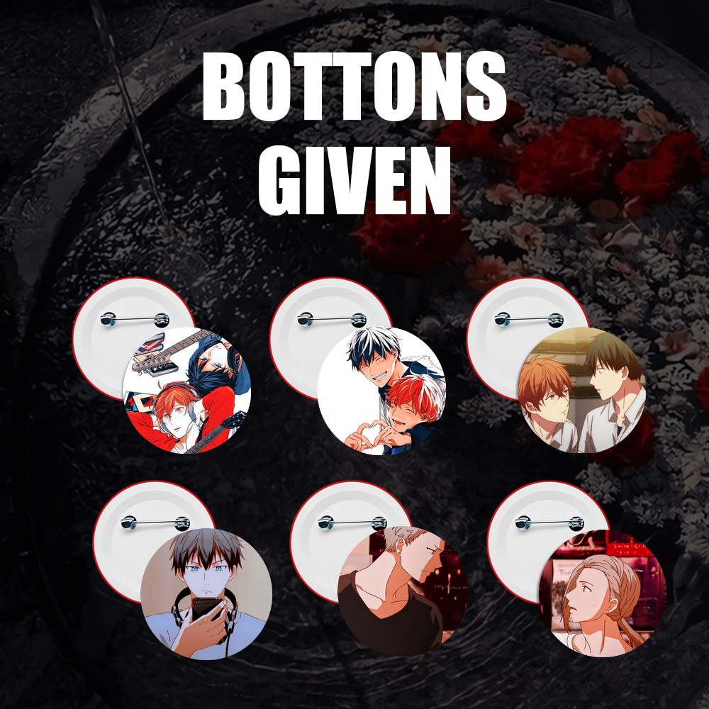 Kit de 6 Bottons Botons personalizados Anime Yaoi (BL - Boys Love ...