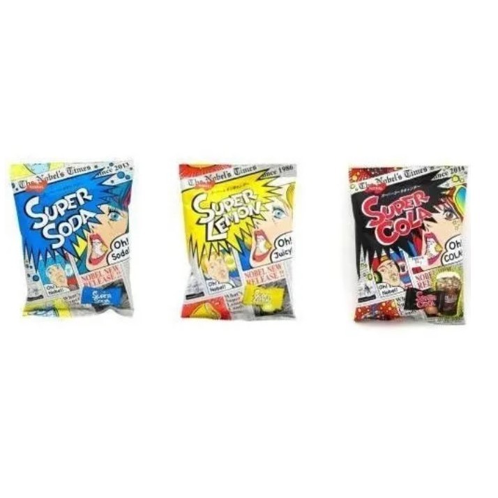 Kit 3 Bala Super Lemon Super Soda Super Cola Bala Japonesa | Shopee Brasil