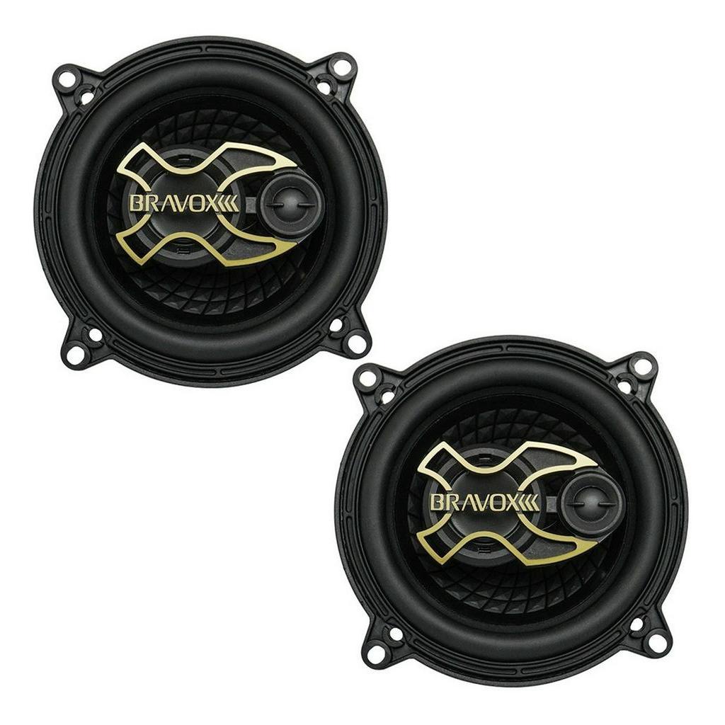 Alto Falante 5 Polegadas Triaxial Bravox B3X50G 100WRMS Par | Shopee Brasil