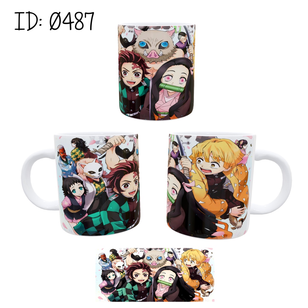 Caneca Anime Demon Slayer Kimetsu No Yaiba Japão Japones Mangá ID0487 ...
