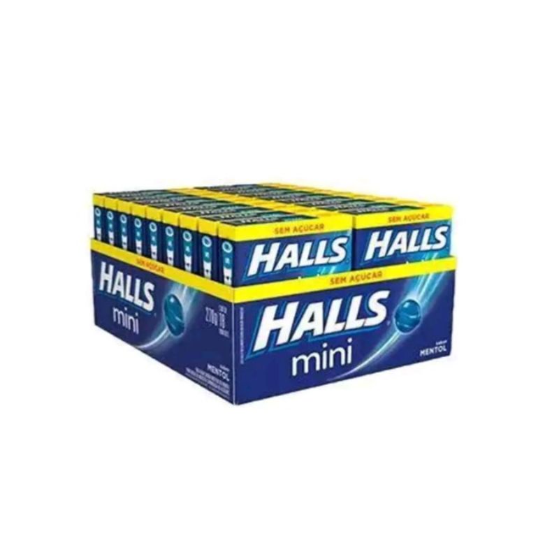 Caixa Halls Mini Mentol / 18 unidades | Shopee Brasil