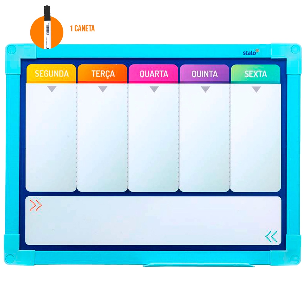 Quadro Planner 2024 Semanal De Parede 40x30cm Planejador Rotina ...