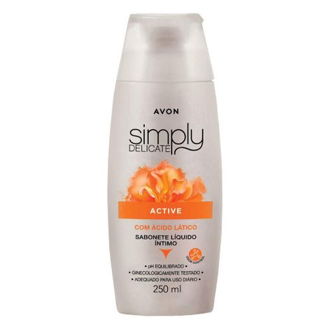 Sabonete Líquido Íntimo Simply Delicate 250ml - AVON ORIGINAL | Shopee ...