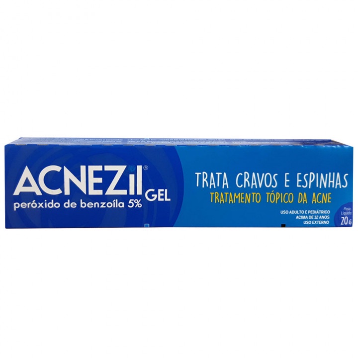 Acnezil Gel 5% Trata Cravos E Espinhas 20g Nova Embalagem | Shopee Brasil