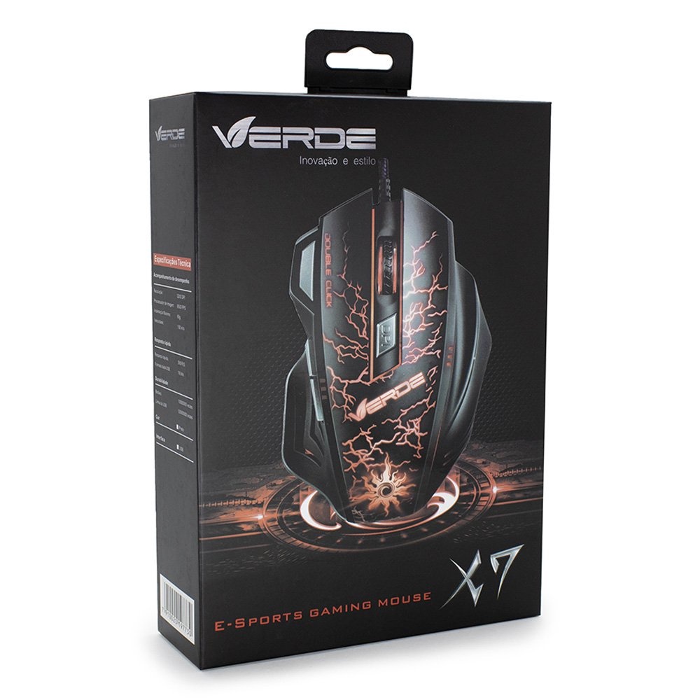 Mouse Gamer 7D-marca verde Com Iluminação Led | Shopee Brasil