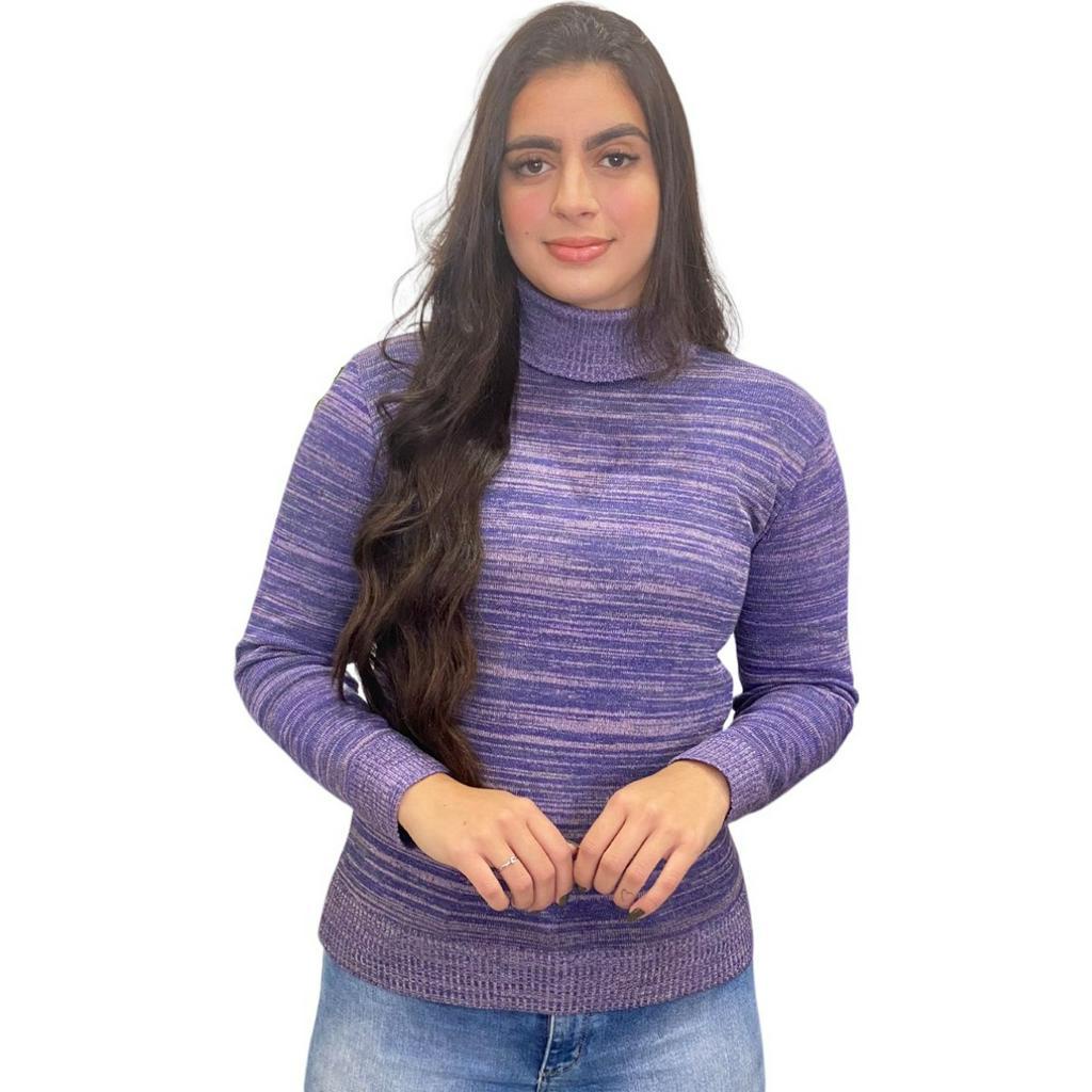 Blusa Cacharrel Gola Alta La Tricot Qualidade Feminina Trico | Shopee Brasil
