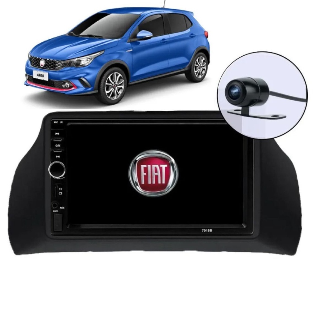 Central Multimidia Fiat Argo 2017 2018 2019 2020 2021 2022 Mp5 Espelhamento Bluetooth Câmera De ...