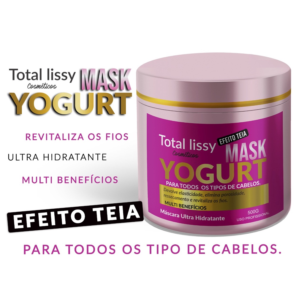 hidratação de yogurt multi beneficios 12 em 1 mega blends de ...