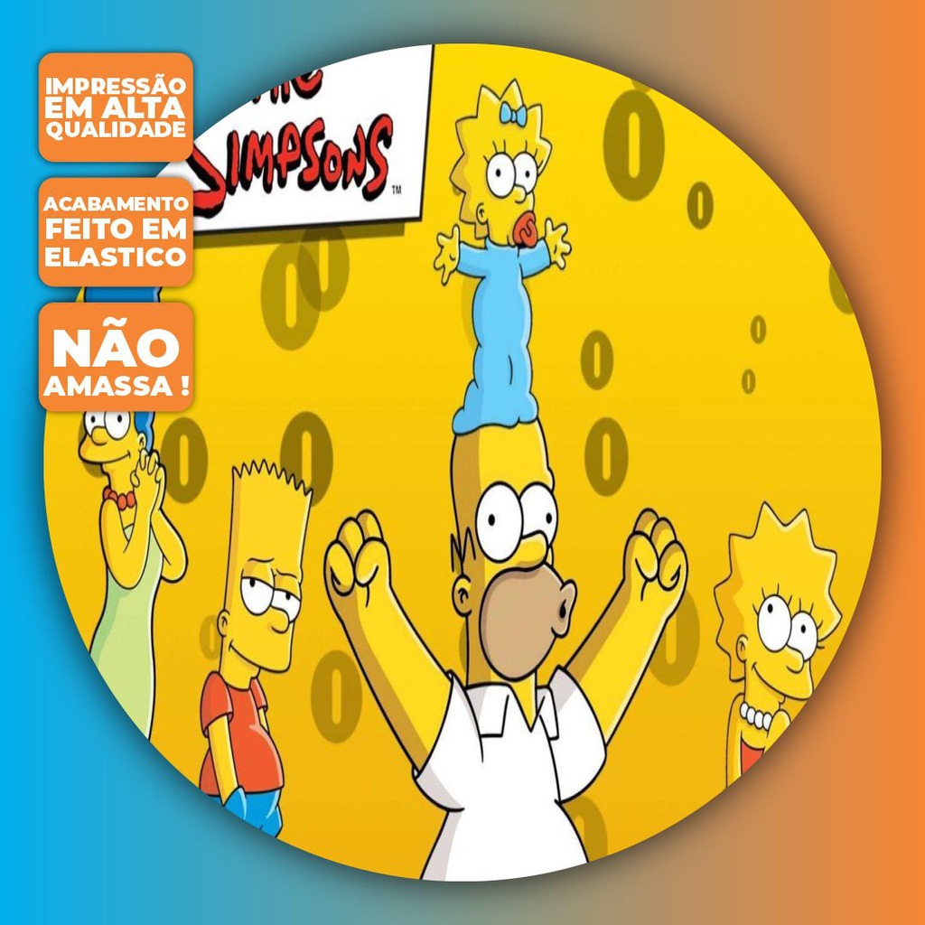 Mini Painel de Festa Sublimado 3D 50x50 Simpsons 01 | Shopee Brasil