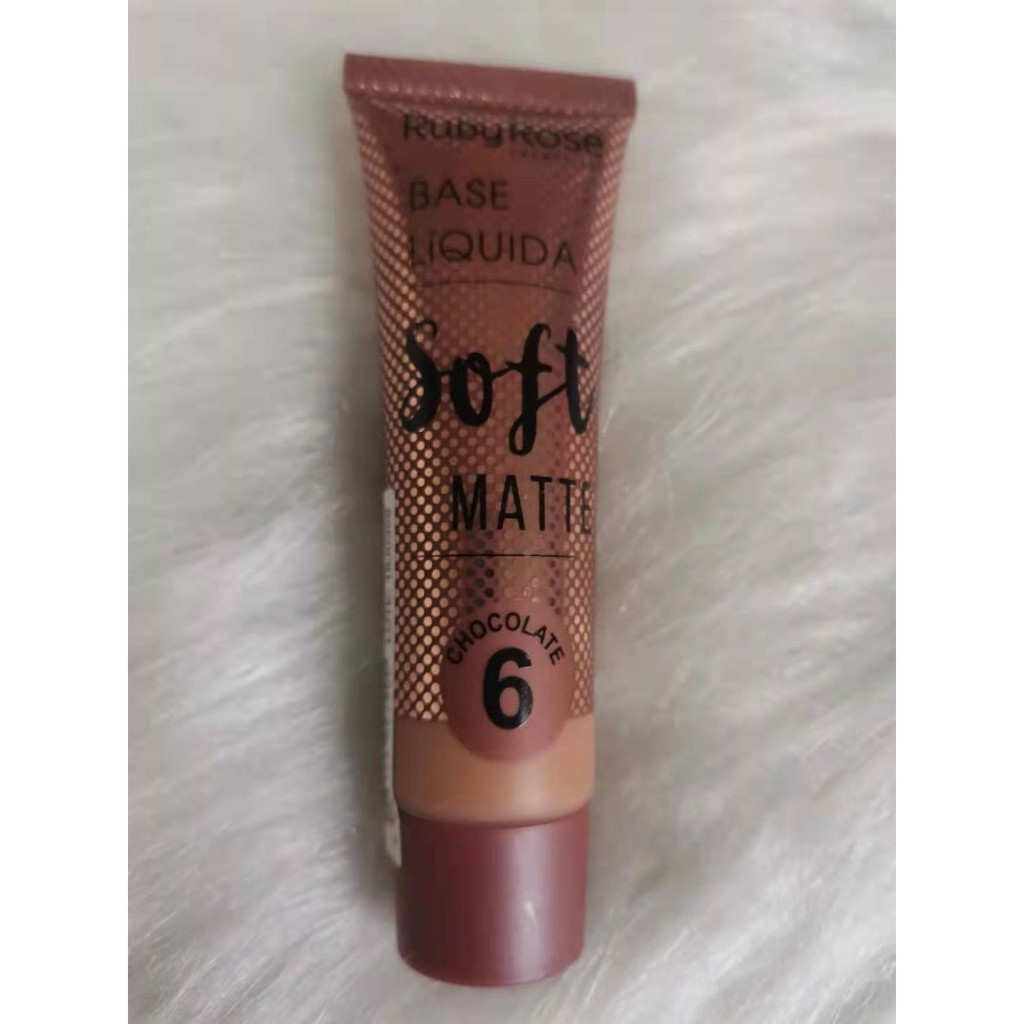 Base Liquida Matte Soft Ruby Rose Para Maquiagem Tom Bege e Chocolate ...