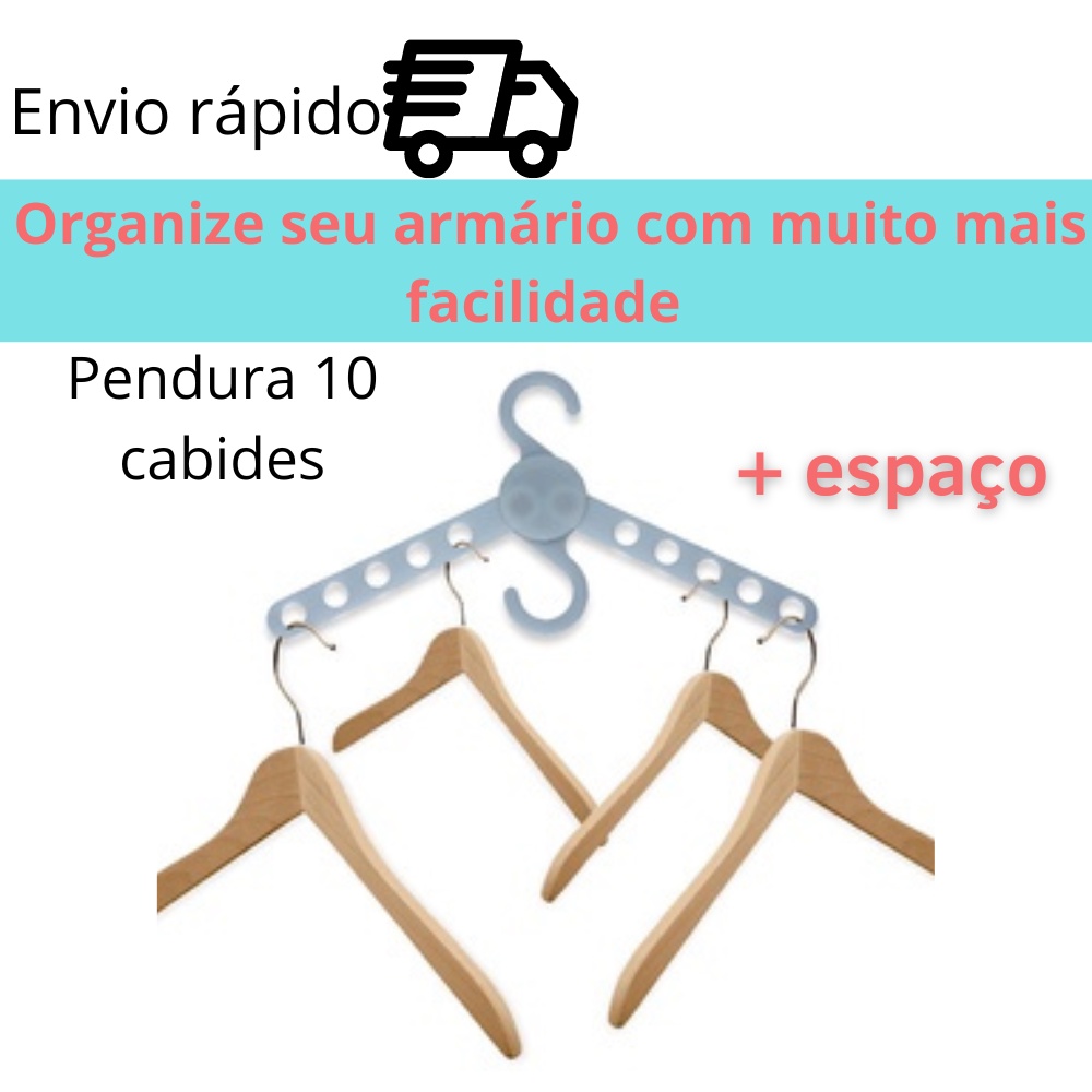 Cabide magico organizador multifuncional extensor varal | Shopee Brasil