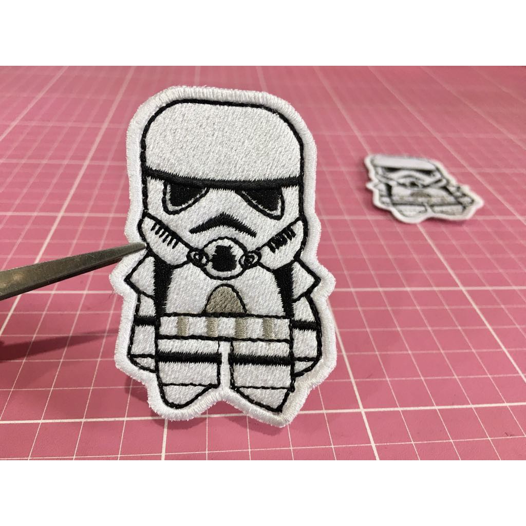 Patch Bordado Star Wars Termocolante - Storm Trooper | Shopee Brasil