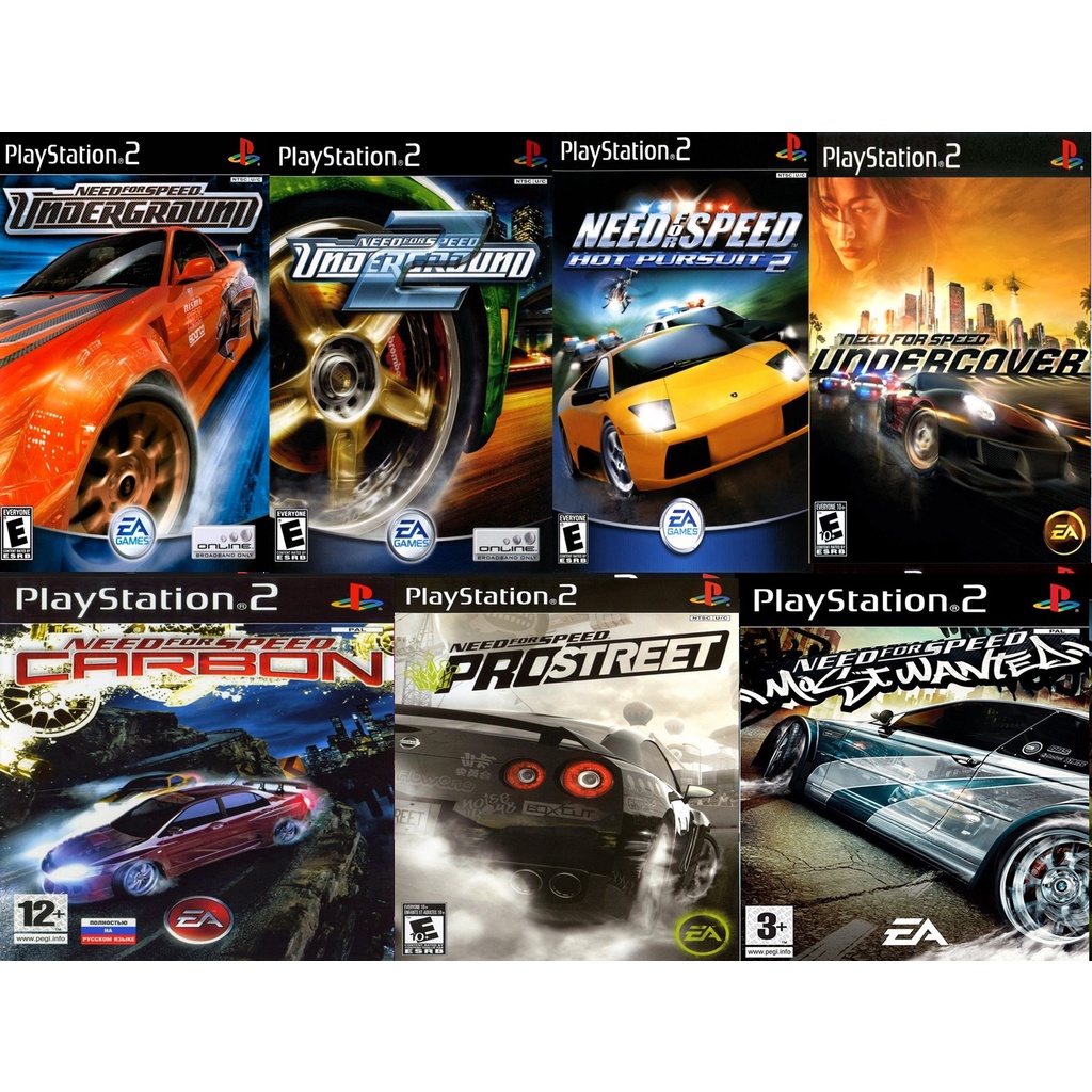 Kit Need For Speed Collection com 7 Jogos (PS2) | Shopee Brasil