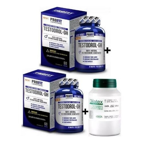 Kit Massa Muscular (2 Testodrol Gh 60 Caps + Dilatex 152 Caps) | Shopee ...