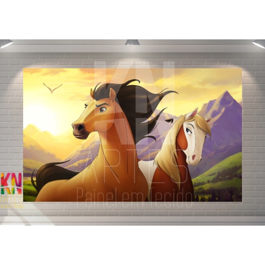 Painel Retangular Sublimado Em Tecido Tema Spirit | Shopee Brasil