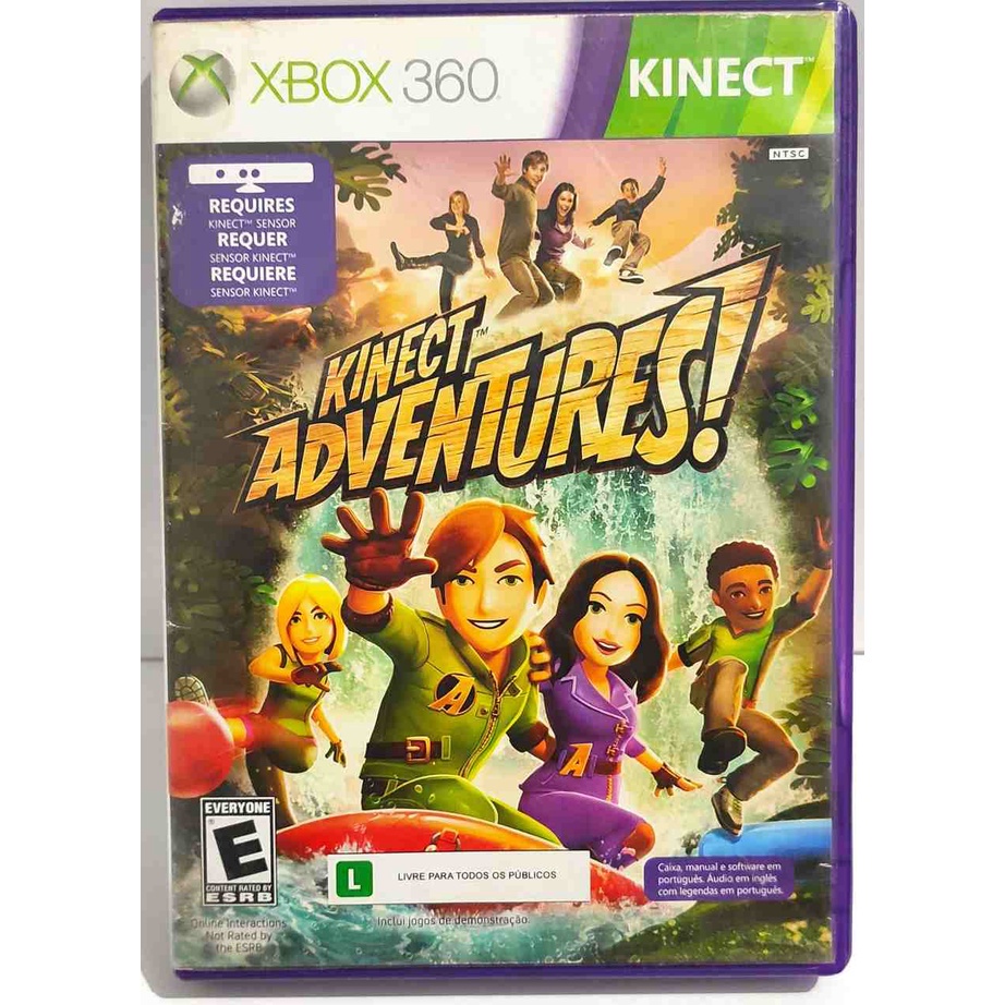 Kinect Adventures - Jogo para Xbox 360 - Original - Mídia Física ...
