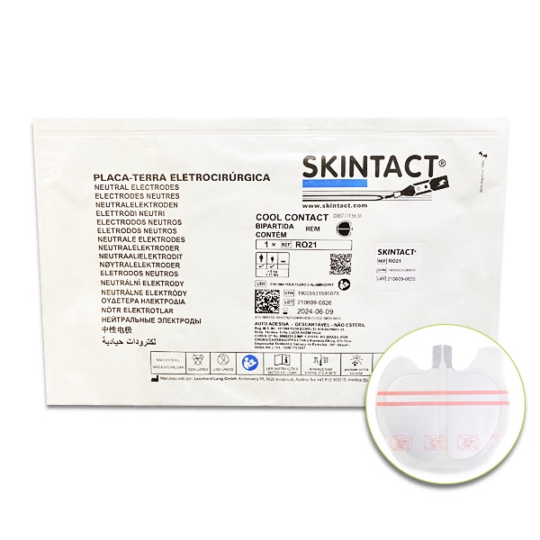 Placa Terra Adesiva Universal Bipartida Skintact RO21 | Shopee Brasil