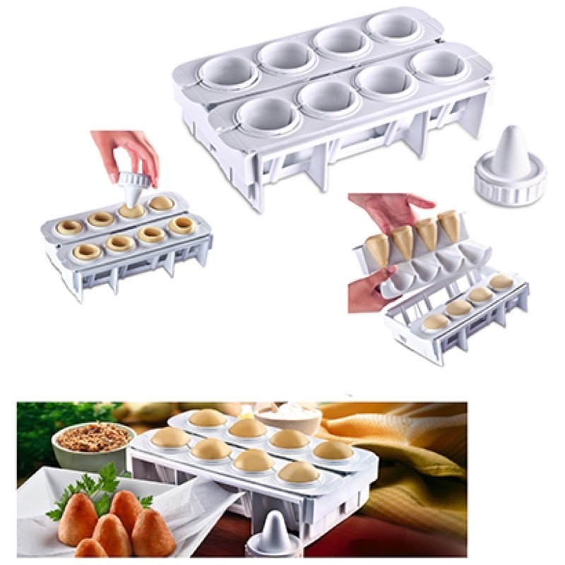 Forma Fabrica de Coxinha Moldes de Salgados | Shopee Brasil