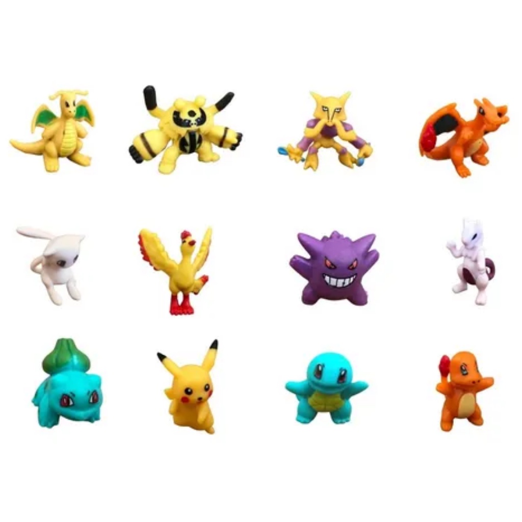 Kit 12 Miniaturas Pokémon Unite Go Sem Repetições Coleção Kids Sortidos ...