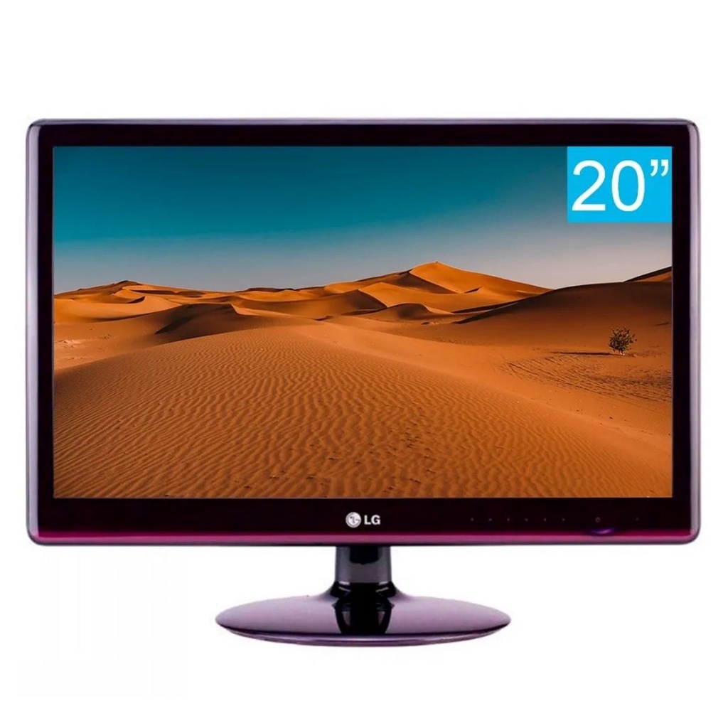 Monitor LG 20 Polegadas Widescreen Black Piano c/ garantia e NF-e | Shopee Brasil