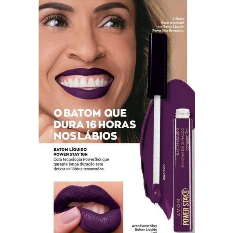 Avon Power STAY 16HORAS DE DURAÇÃO NOVAS CORES 04/2026 | Shopee Brasil