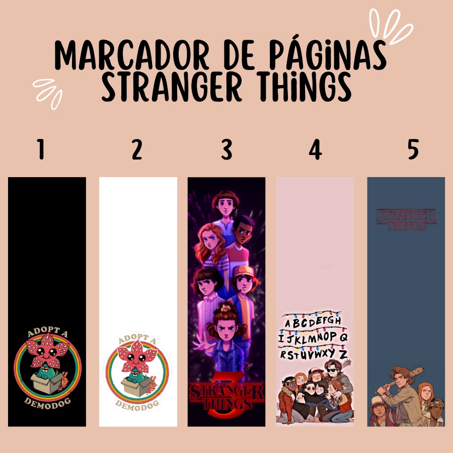 Marcador de Páginas Stranger Things - Netflix | Shopee Brasil
