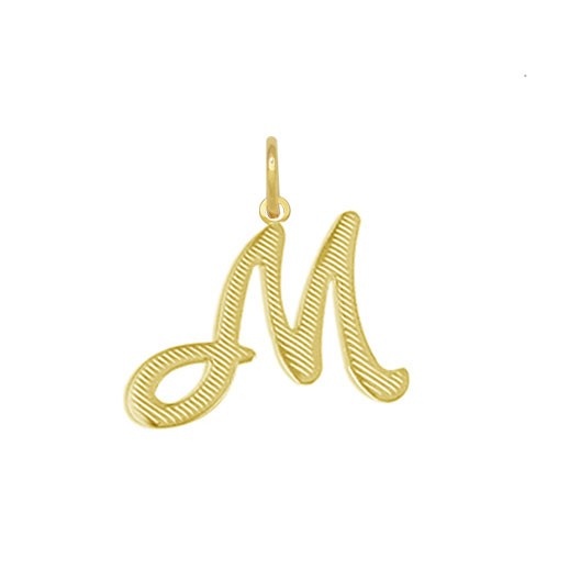 pingente letra m reticulada | Shopee Brasil