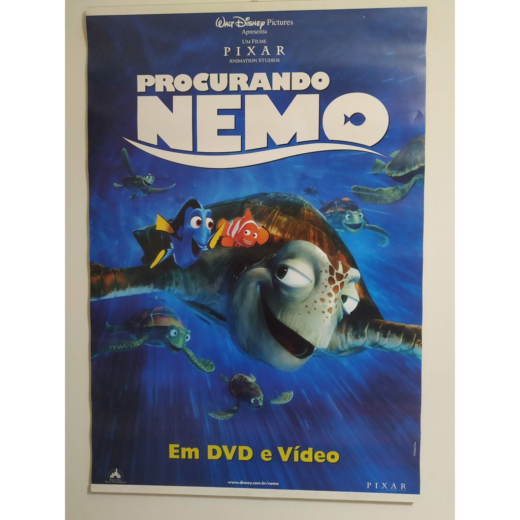 POSTER FILME PROCURANDO NEMO (2003) DISNEY PIXAR - Tam 94 cm X 64 cm de ...