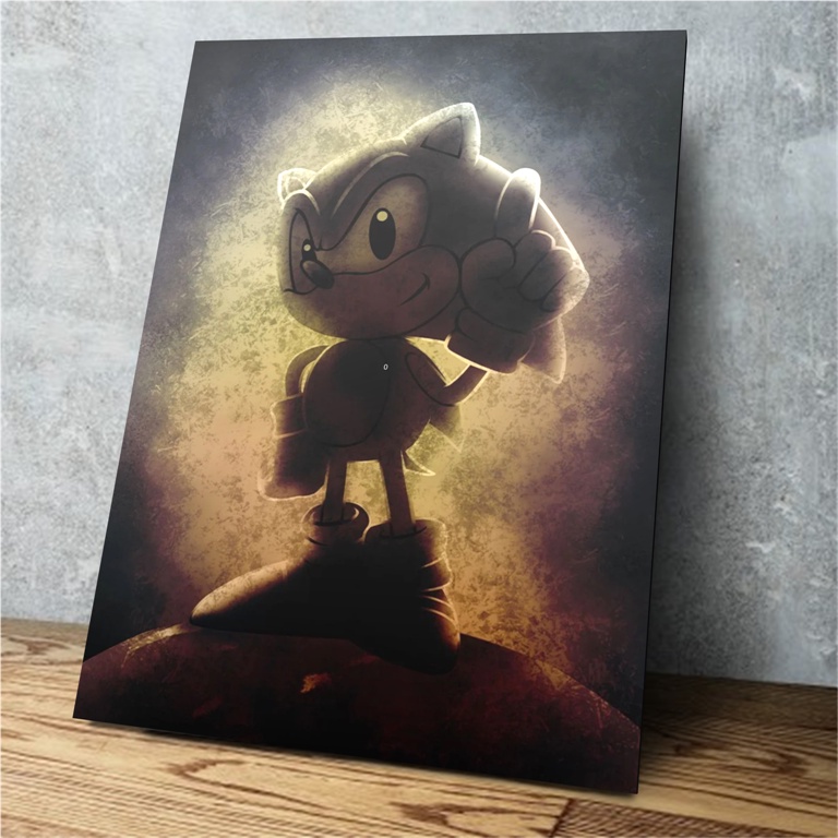 Placa Decorativa Sonic Gamer S01 | Shopee Brasil