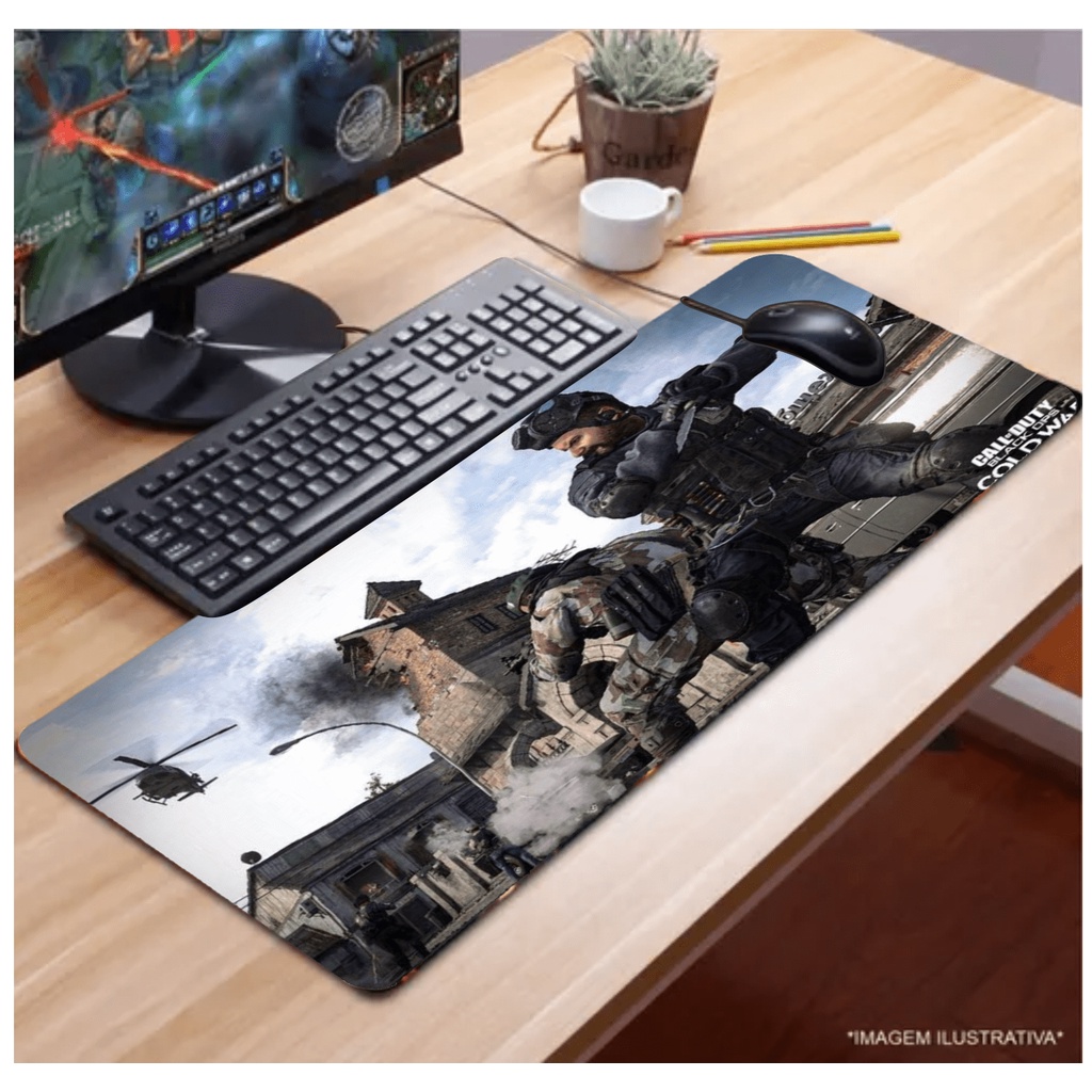 Mouse Pad Gamer call of duty warzone black ops Personalizado 65x32 ...