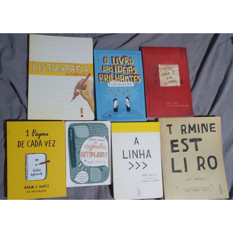 Kit livros interativos Keri Smith e outros | Shopee Brasil