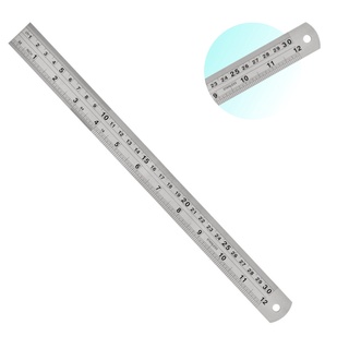 Régua Aço Inox Metal Medidas Em Centímetros E Milímetros | Shopee Brasil