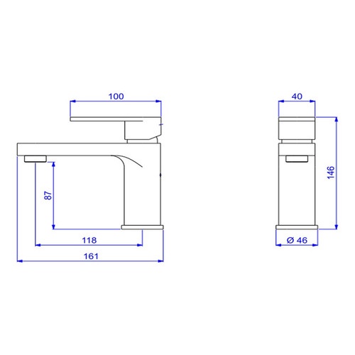 Misturador Monocomando Deca Lavatorio Mesa Drop - 2875 C91 | Bica Baixa ...