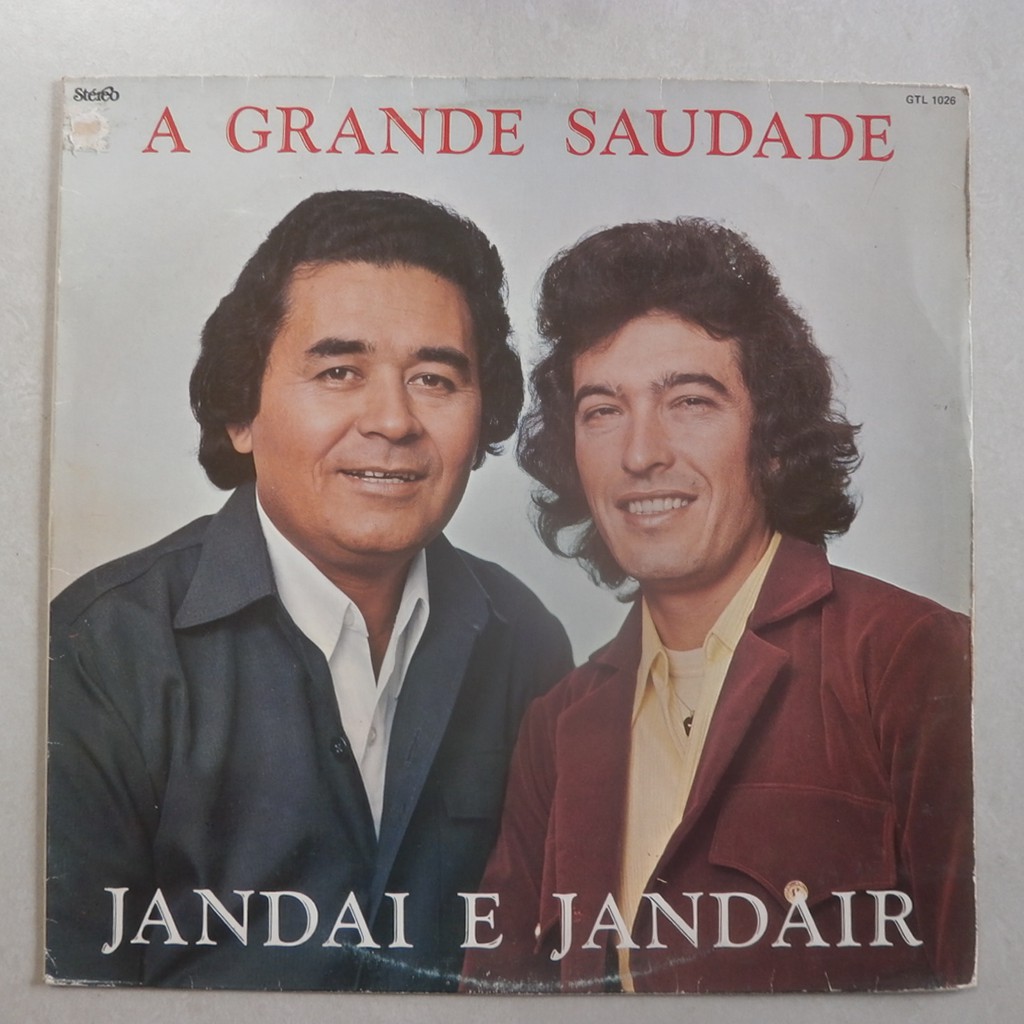 Lp Jandai e Jandair 1974 A Grande Saudade, Disco De Vinil Sertanejo ...